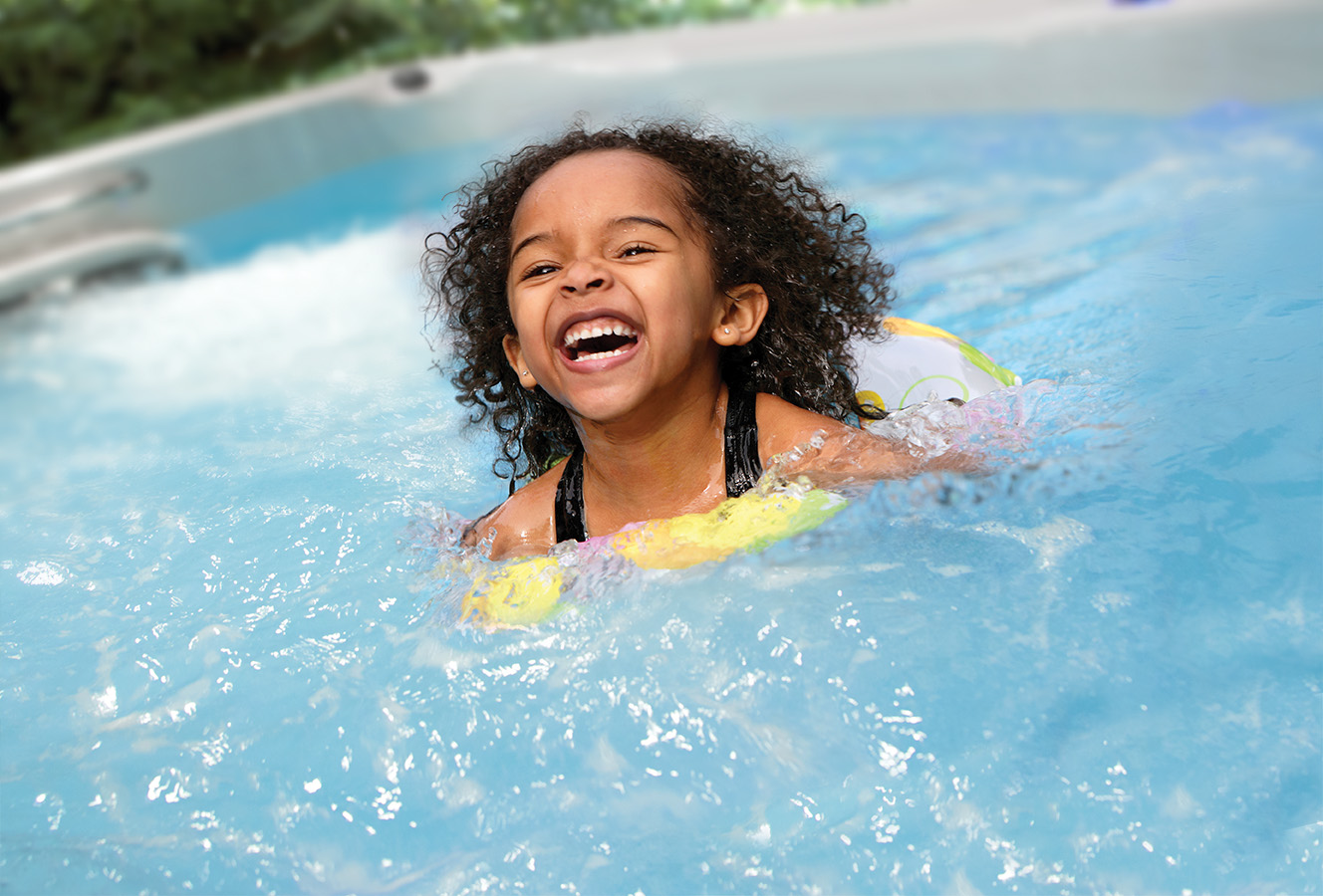Master Spas swim spa family fun