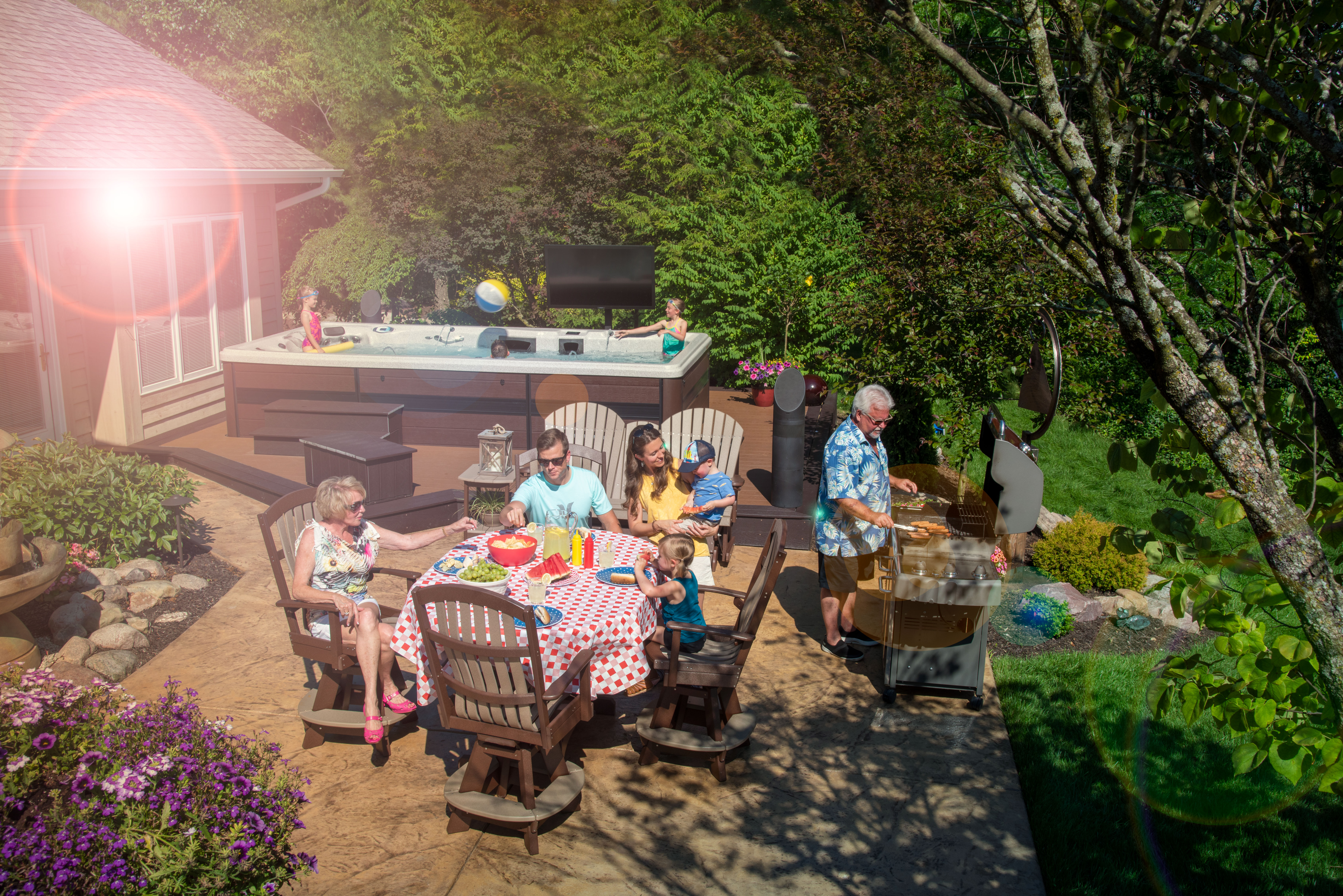 master spas swim spa patio ideas