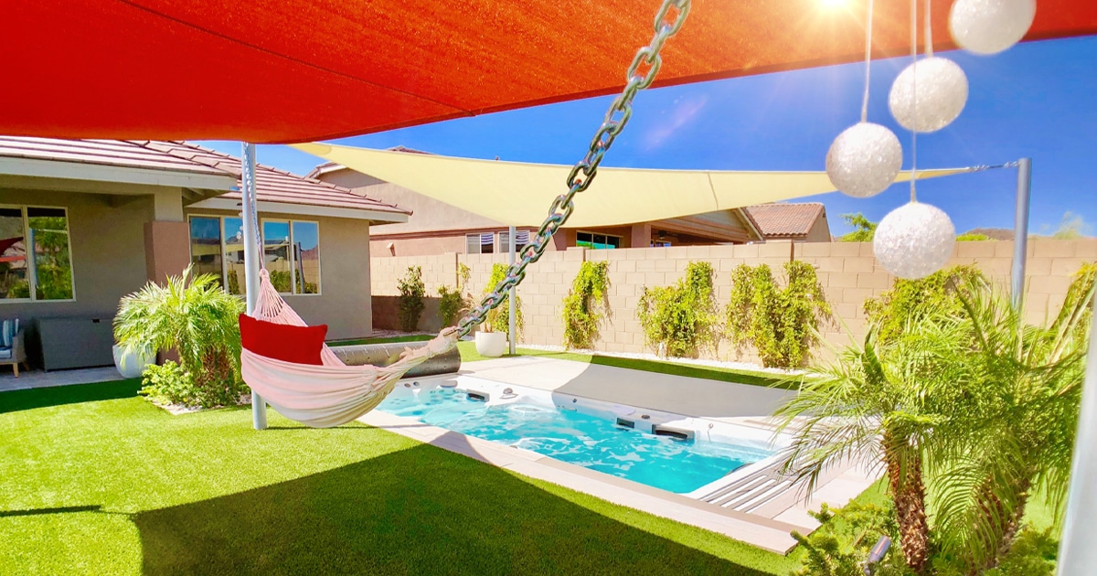 Shade sails for your spa installation | Backyard Planning
