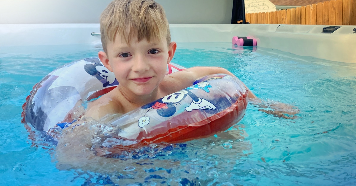 How a swim spa helped my son overcome fear of water