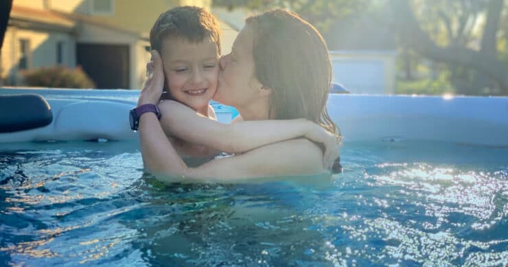 How a swim spa helped my son overcome fear of water